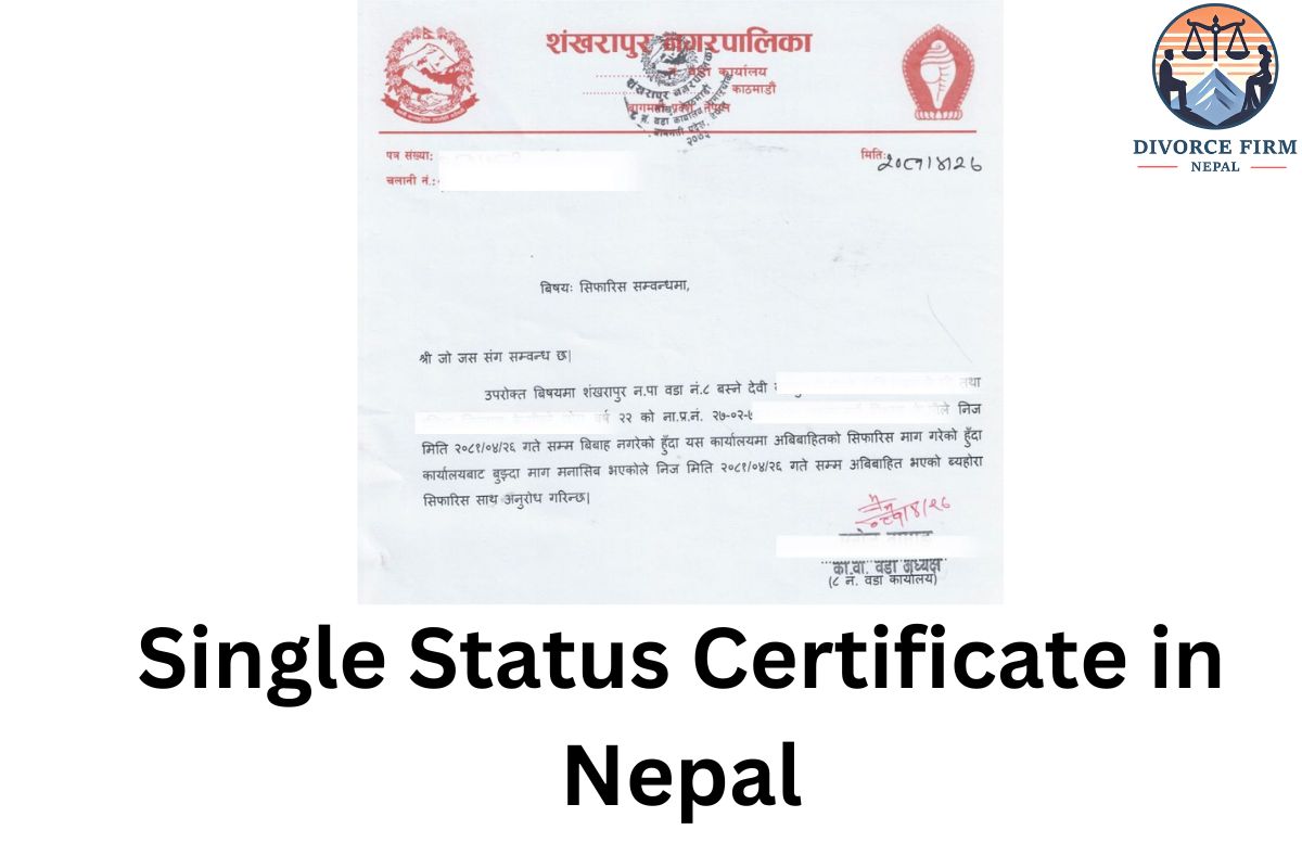 Single Status Certificate in Nepal - Unmarried Certificate Perfect ...